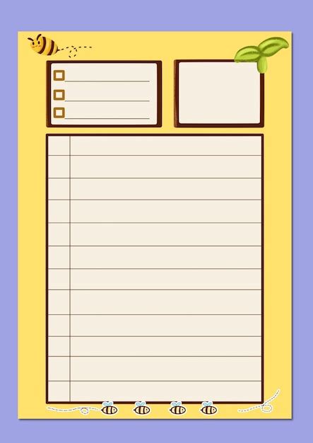 Premium Psd Notebook Blank Page With Note Design On Top Cute Notebook