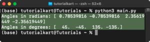 NumPy Atan Inverse Tangent Of Ratio Of Two Numbers