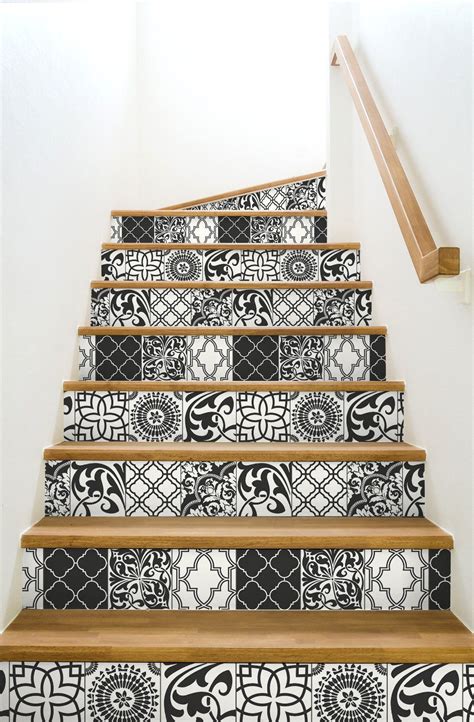 Graphic Tile Peel And Stick Wallpaper In Black And White By Nextwall