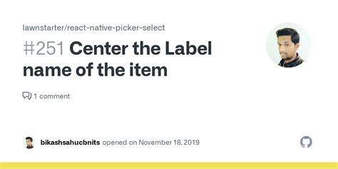 Center The Label Name Of The Item · Issue 251 · Lawnstarterreact