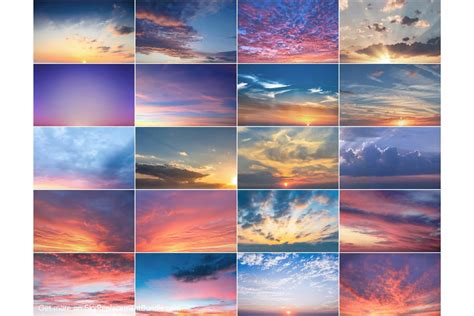Sunrise Sky Replacement Pack MasterBundles