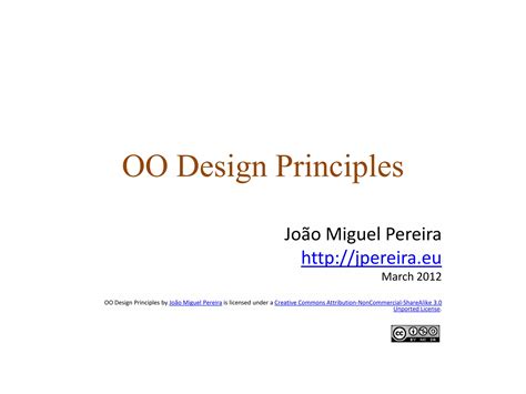 oo design principles ppt