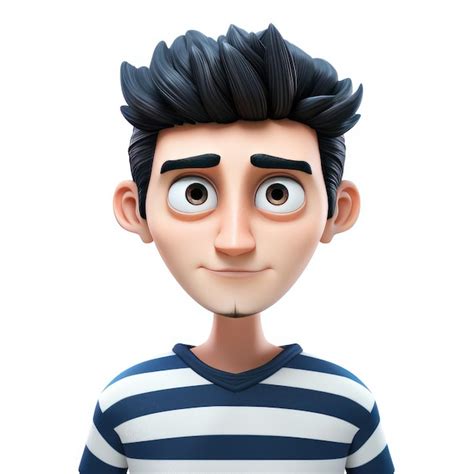 Premium Photo Vibrant 3d Cartoon Avatar Animated Frontview Of A