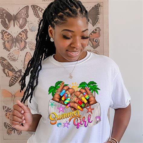 Afro Girl Summer Dtf Transfers Jm Transfer Printing Store