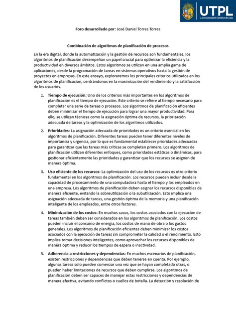 Algoritmos Pdf Planificación Optimización Matemática