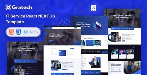 Gratech It Service React Next Js Template Review Download New Themes