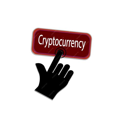 premium vector hand mouse cursor clicks the cryptocurrency button