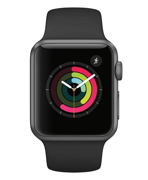Apple Watch Series 1 38mm Space Gray Aluminum Case with Black Sport ...
