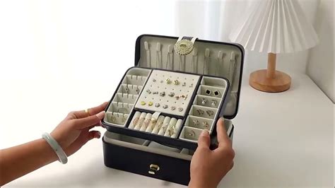 실용적인 큐빅 보석함 악세사리 보관함 귀걸이 목걸이 주얼리 정리함 케이스 Youtube