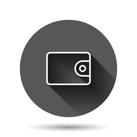Icono De Billetera En Estilo Plano Monedero Ilustración Vectorial