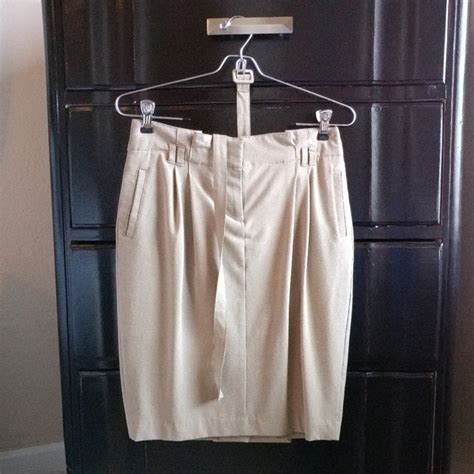 Old Navy Skirts Khaki Retro Pencil Skirt W Matching Skinny Belt
