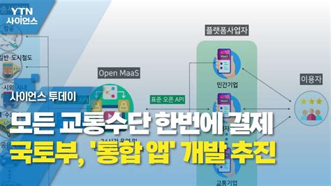 모든 교통수단 한번에 결제 국토부 통합 앱 개발 추진 Ytn 사이언스 Youtube