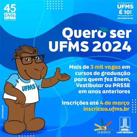 Vestibular Quero Ser Ufms 2024 Oferece Mais De 3 Mil Vagas