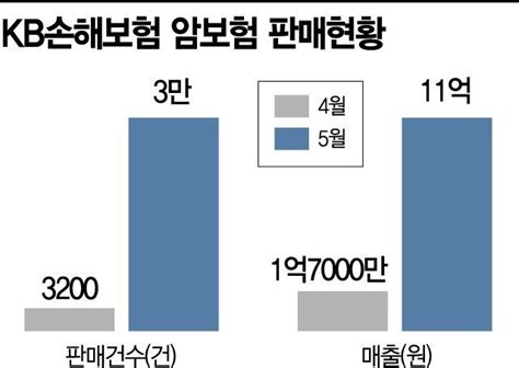 Kb손해보험 암보험 한 달 새 계약건수 10배 껑충종합 아시아경제