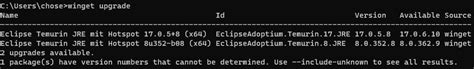Winget Refuses To Update Packages Ignoring All As Well Issue Microsoft Winget Cli