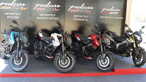 Bajaj Pulsar Ns400z Vs Ns200 Vs Ns160 Vs Ns125 நான்கு பல்சர் என்எஸ்