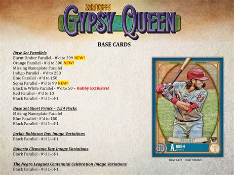 Topps Gypsy Queen Baseball Cards