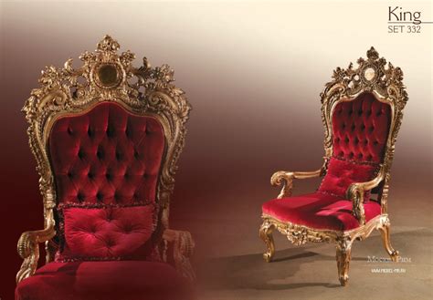 Кресло с высокой спинкой украшеное резьбой King, Angelo Cappellini ...