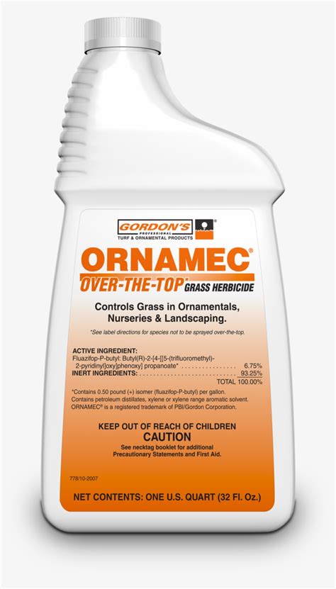 Ornamec Over The Top Herbicide Ornamec Pint Grass Killer Png Image