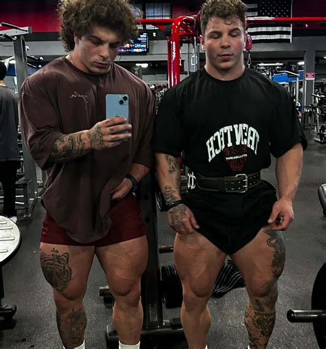Download Muscular Twins Gym Selfie Wallpaper