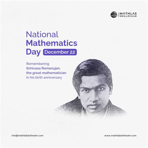 Mathematics Nationalmathematicsday Mathlabskillrealm