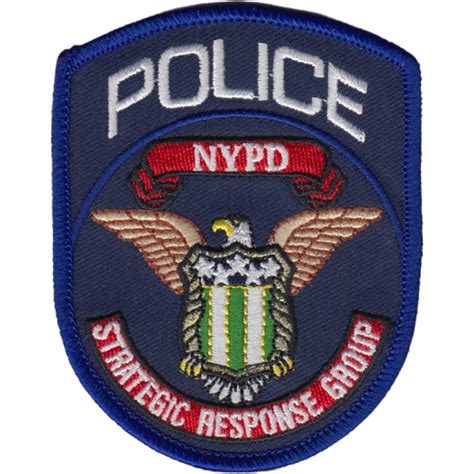 New York City Police Department Nypd Shoulder Patch Strategic Response Group Chicago Cop Shop