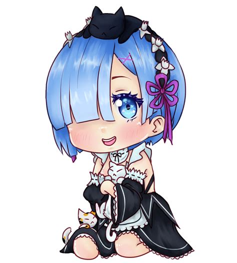 Rem Cat Chibi By Kat Sakusaku On Deviantart