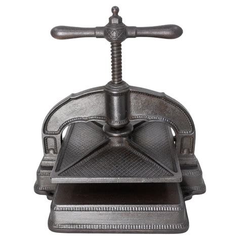 Antique Workshop Book Press Wrought Iron France Circa 1850 For Sale