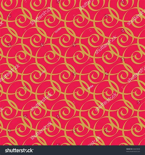 Retro Color Seamless Swirl Background Stock Vector Illustration