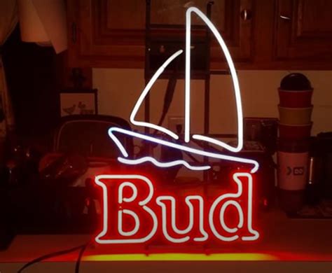 Custom Bud Light Sailing Boat Neon Sign Tube Neon Light Custom Neon Signs