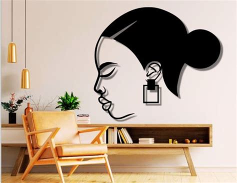 Afro Dxf Svg Png Files Afro Girl Face Beauty African Etsy