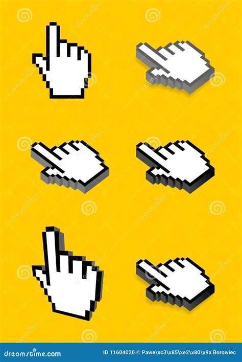 De Curseur Van De Hand Vector Illustratie Illustration Of Koppeling