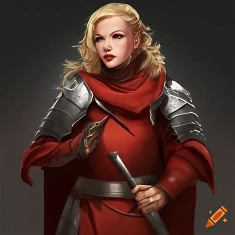 Female Steel Scale Mail Armor Steel Armor Character Portrait