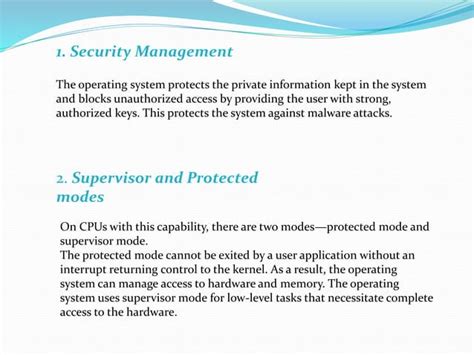 Ppt Of Features Of Operating System Pptx Operating Systems Computer Software And Applications