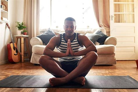 Yogas Transformative Power Young Mans Home Practice Break Male