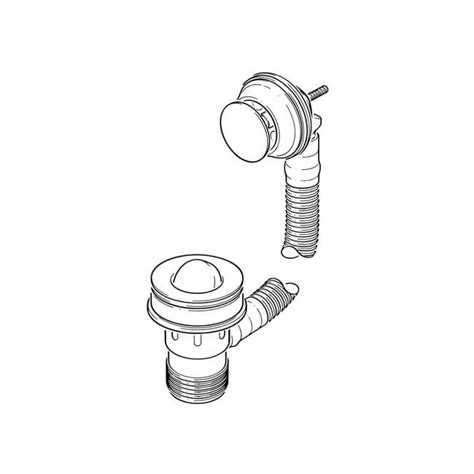 Bath Waste Overflow Captive Rotary Plug 112 16987 Uk