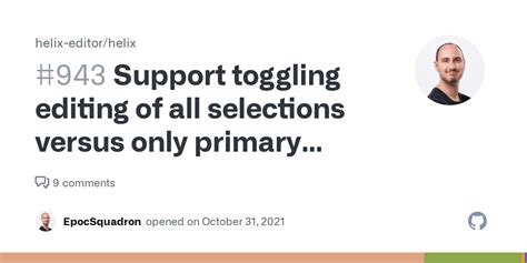 Support Toggling Editing Of All Selections Versus Only Primary