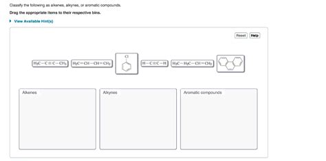 Solved Classify the following as alkenes, alkynes, or | Chegg.com