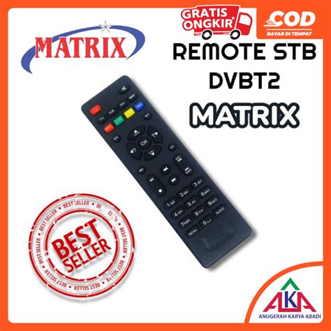 Remot STB MATRIX Set Top Box Remote EVINIX STB Tanaka Lazada Indonesia