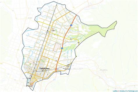border cropping samples for takikawa map