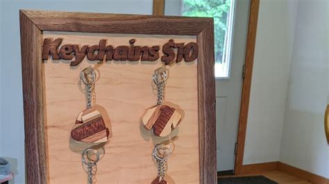 Keychain Display With Scroll Saw Lettering Youtube