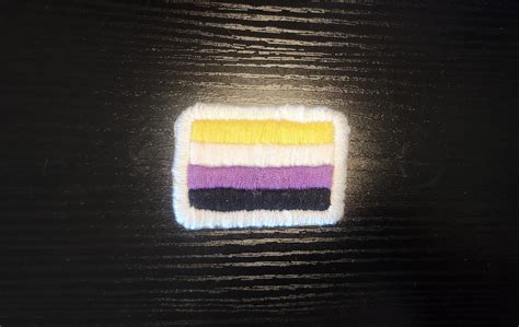 Nonbinary Pride Flag Patch Etsy
