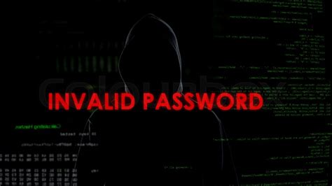 Invalid Password Unsuccessful Attempt Stock Image Colourbox
