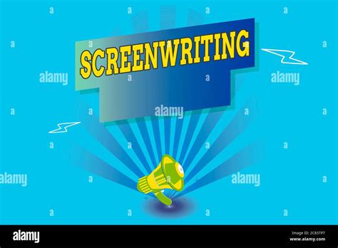 Writing Note Showing Screenwriting Business Concept For The Art And Craft Of Writing Scripts