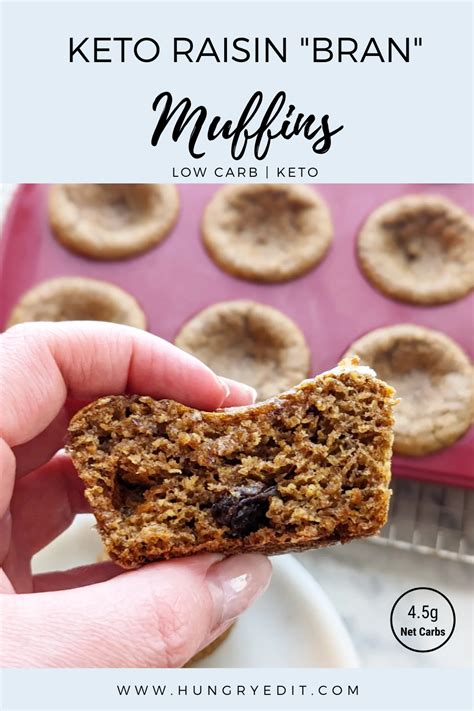 Keto Raisin Bran Muffins With Flaxseed Meal Hungry Edit