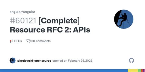 Complete Resource Rfc 2 Apis · Angular Angular · Discussion 60121