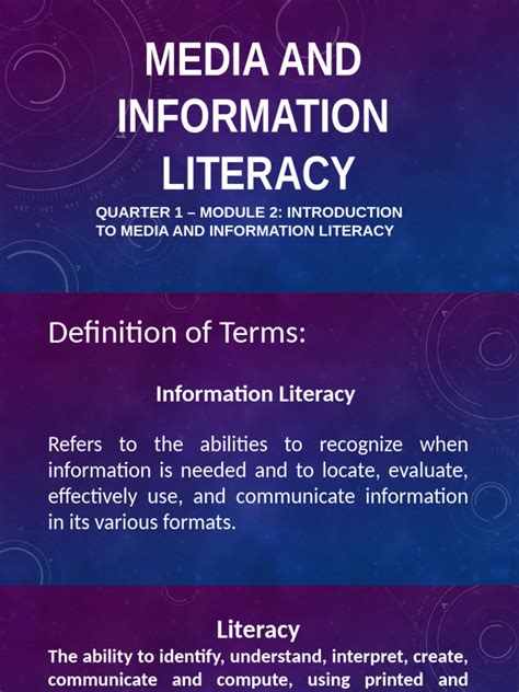 Quarter 1 Module 2 Introduction To Media And Information Literacy Pdf