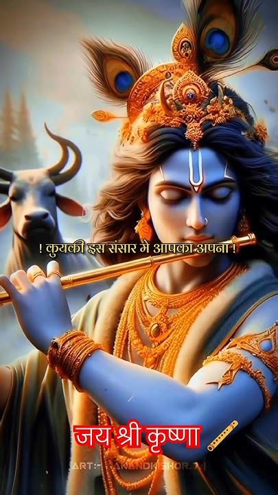 🙏 श्री कृष्ण कहते हैं कि इस संसार में केवल अपना समय है ।🙏 जय श्री