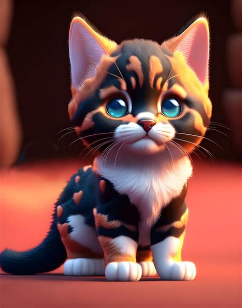 Premium Ai Image Kitty Cat