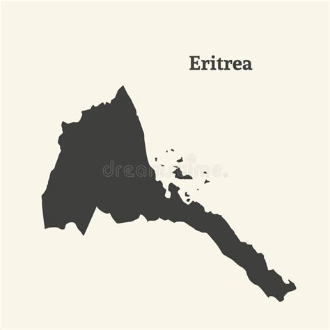 Outline Map Of Eritrea Illustration Stock Illustration Illustration Of Contour Land 86338477